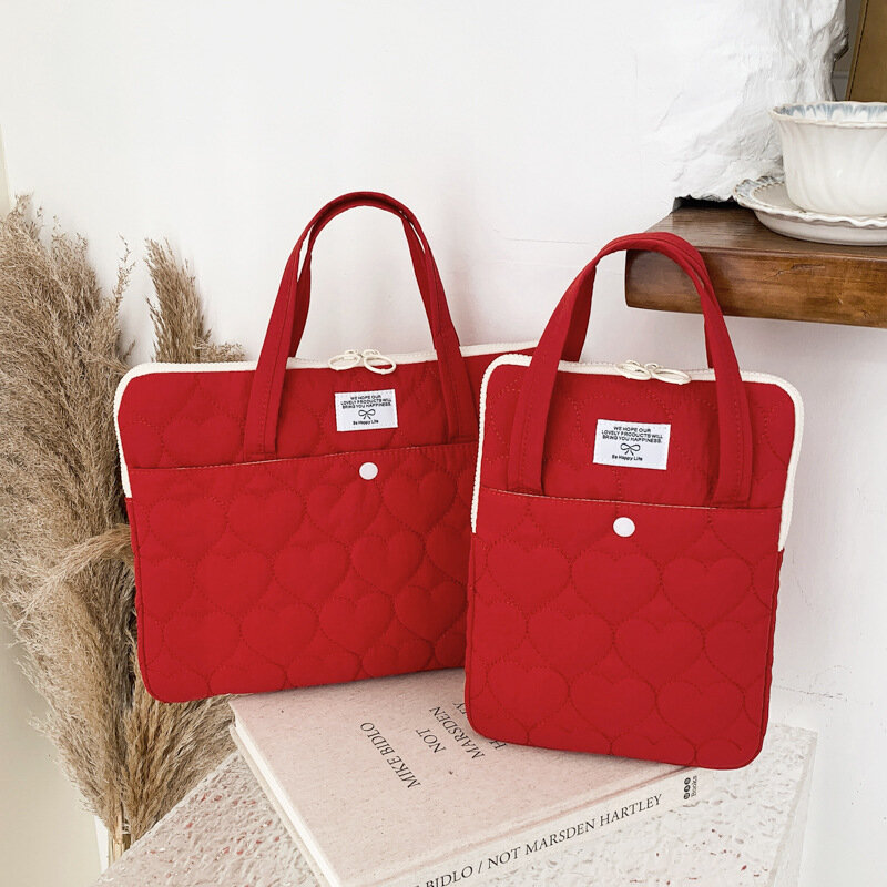 Новый корейский чехол для iPad в форме сердца, популярная многоцветная сумка для ноутбука, сумка для хранения