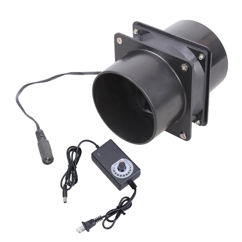 80-мм Канальный Вытяжной вентилятор с Регуляторами скорости 2 Воздуховода 8 Винтов для эффективной вентиляции в Мастерских DIY 3D Принтер
