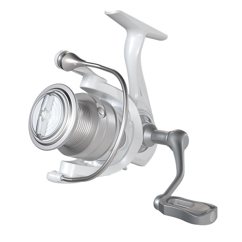 Металлическая спиннинговая катушка NB Lure, маленькая белая катушка, рыболовная катушка, микро-кастинг, микро-морская удочка, катушка для лески, рыболовное снаряжение