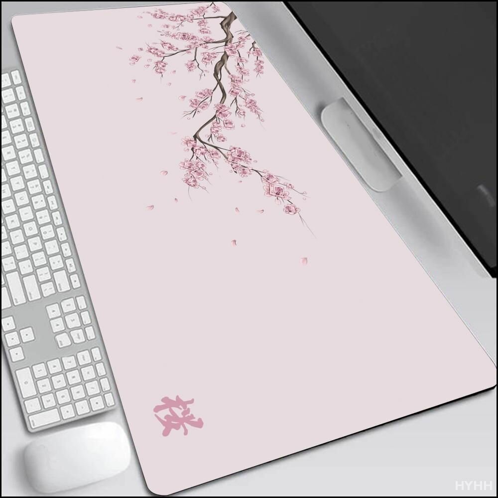 Sakura большой коврик для мыши XXL симпатичный игровой компьютер офисные аксессуары защищают рабочий стол 900x400