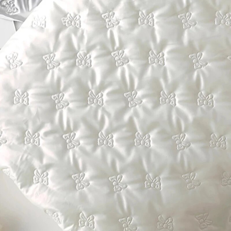 Водонепроницаемая стеганая ткань с тиснением банта 100% хлопок 1 метр Белый, 02