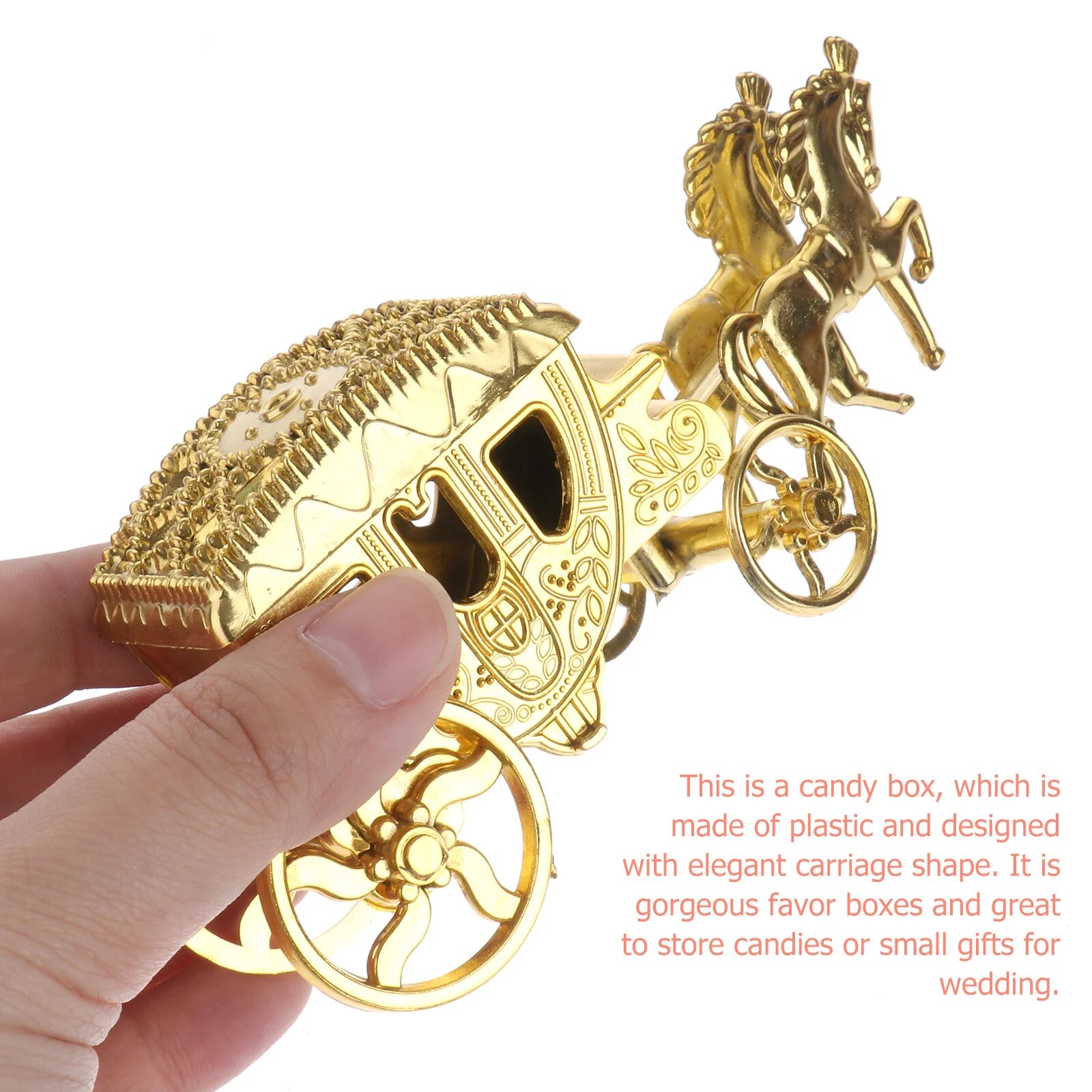 Пластиковая свадебная коробка для конфет