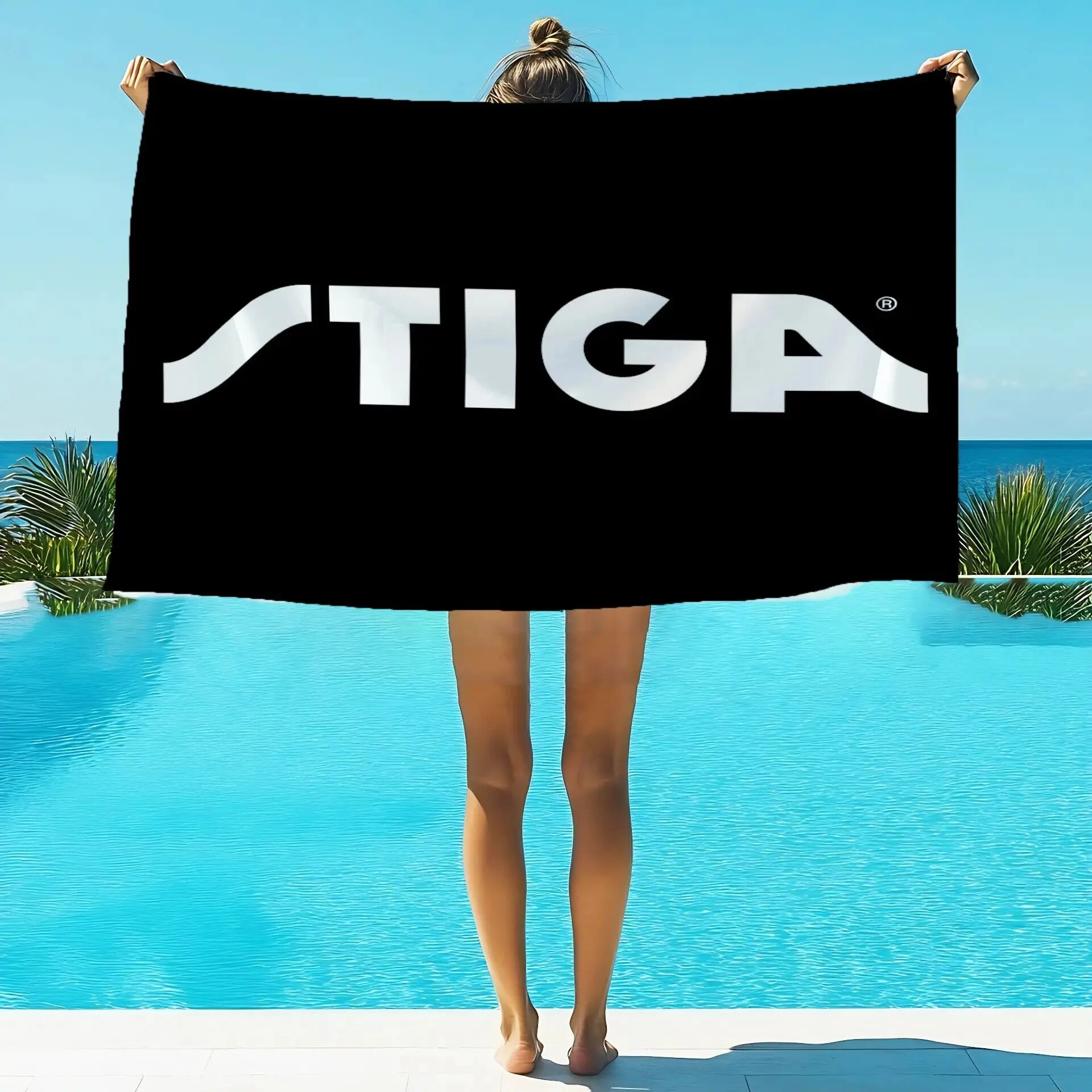 S-STIGA Полотенце для пляжа микрофибра 45x90cm-18x36in, 2