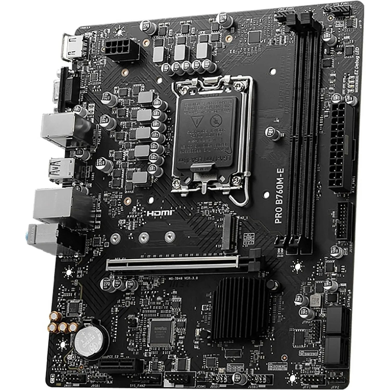 Материнская плата MSI PRO B760M-E, s1700, Intel B760, DDR5, mATX