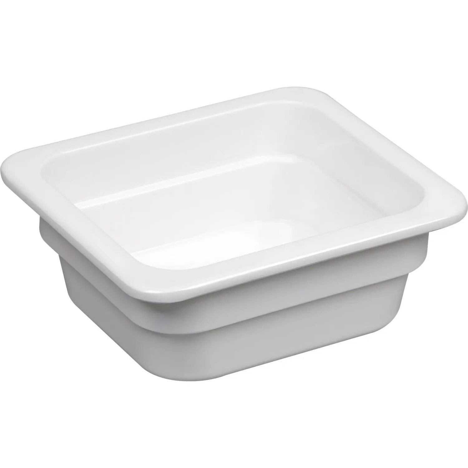 Гастроемкость 1/6 h65 мм пластик меламин 174х159х65 мм 1 л White