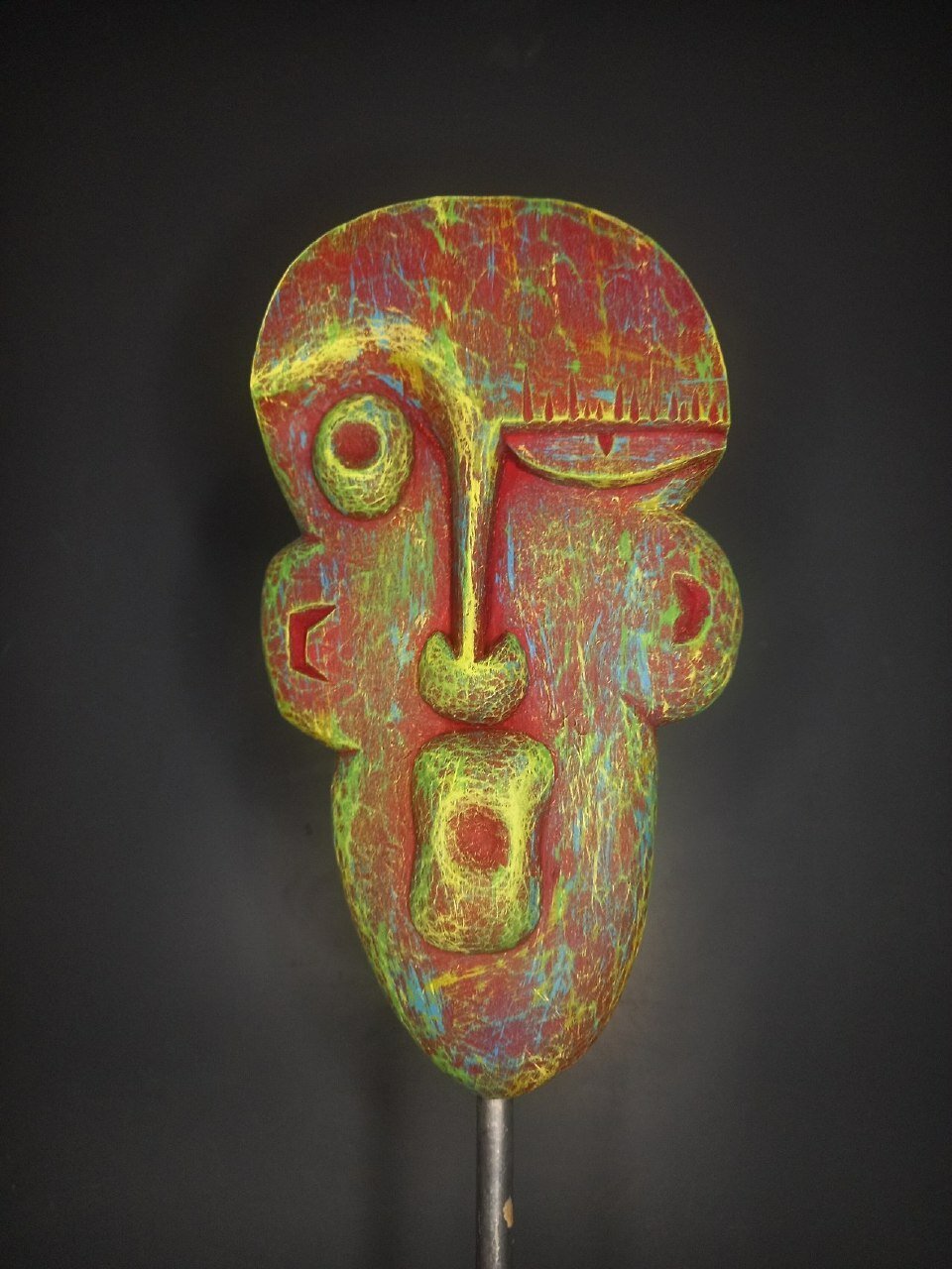 Настенная маска/панно деревянная на стену для дома и офиса / украшение настенное Африканская маска