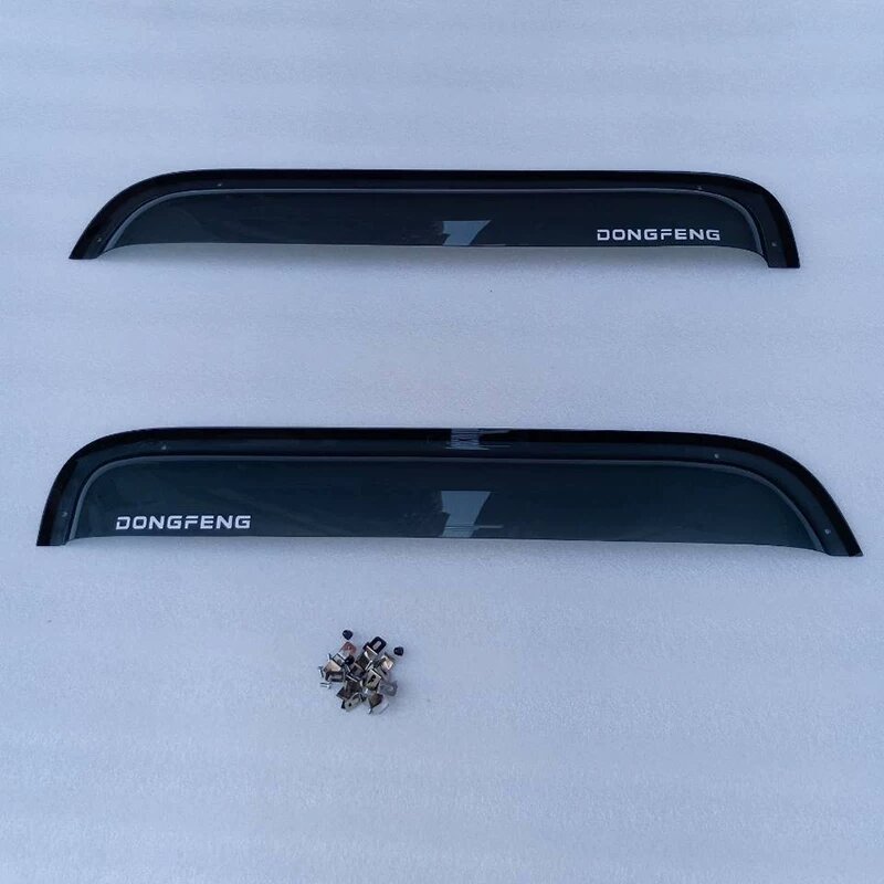 Дефлекторы окон (ветровики) для грузовиков Dongfeng Xintianlong KLKCVL Hercules Xintianjin KRVRKS, защита от дождя 1