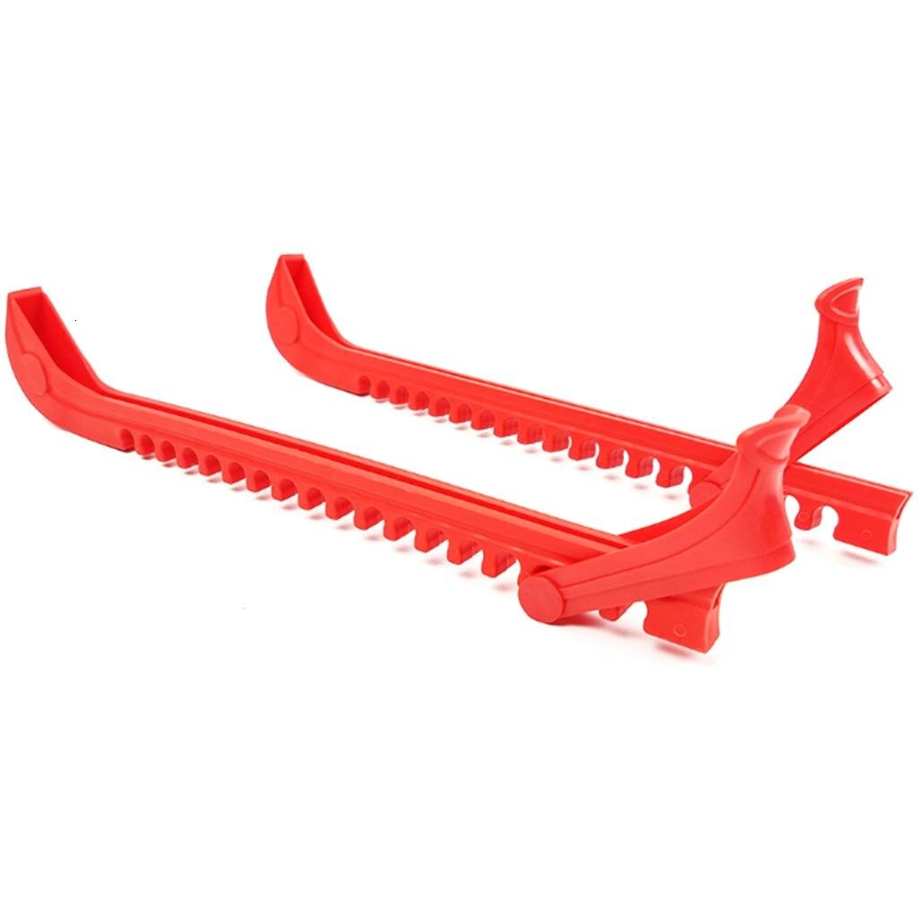 Щитки для лезвий коньков регулируемые, красный