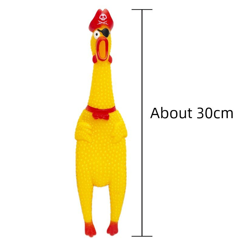 Игрушка для собак в виде кричащей курицы, имитирующая звуки, для собак мелких и средних пород, интерактивная игрушка