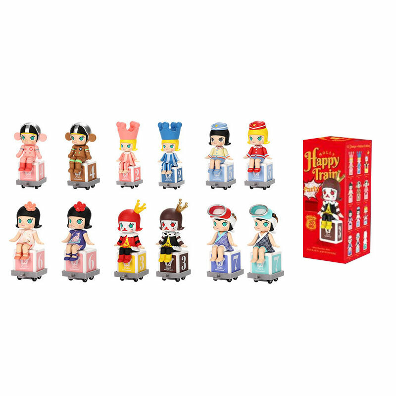 Фигурка унисекс POP MART Molly Happy Train Mystery Box Single Blind Box
