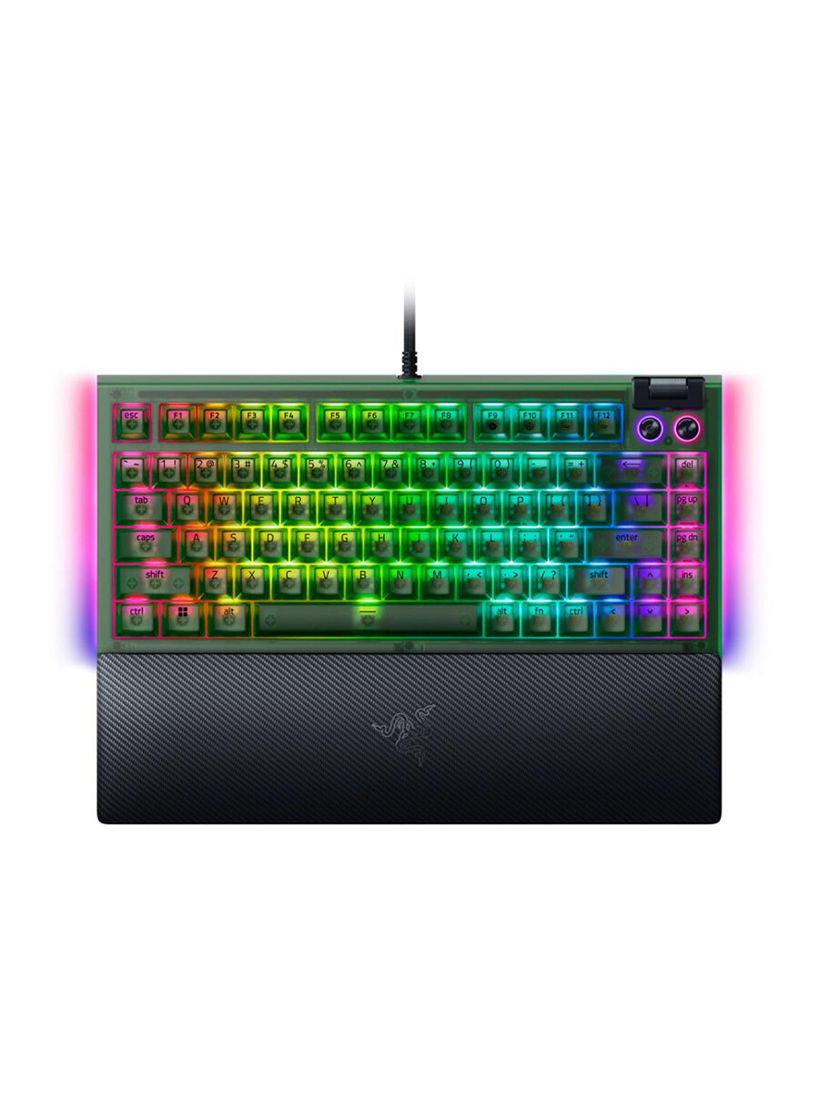 Клавиатура Razer BlackWidow V4 75% Phantom Green Edition (Razer Orange Switch)