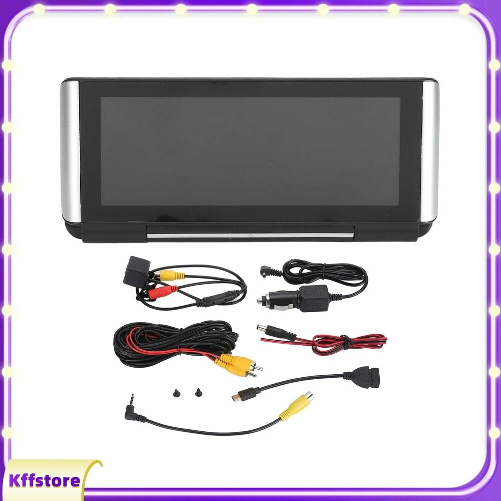 Беспроводной игровой экран 6.86" для авто, BT 5.0, GPS, 12 LED камера