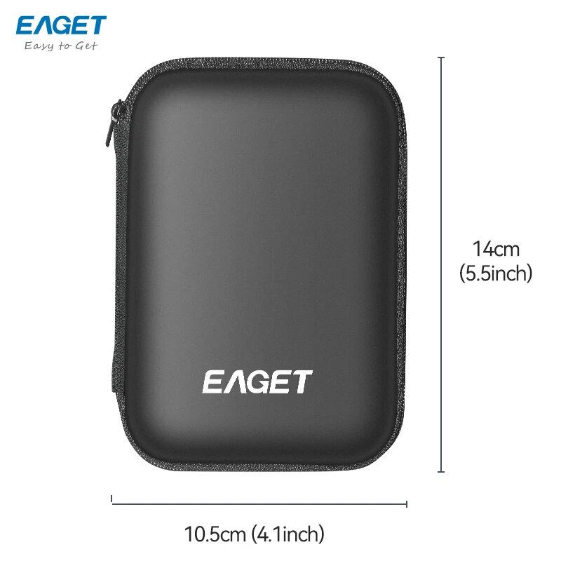 Чехол для жесткого диска EAGET EB100, черный, EB001