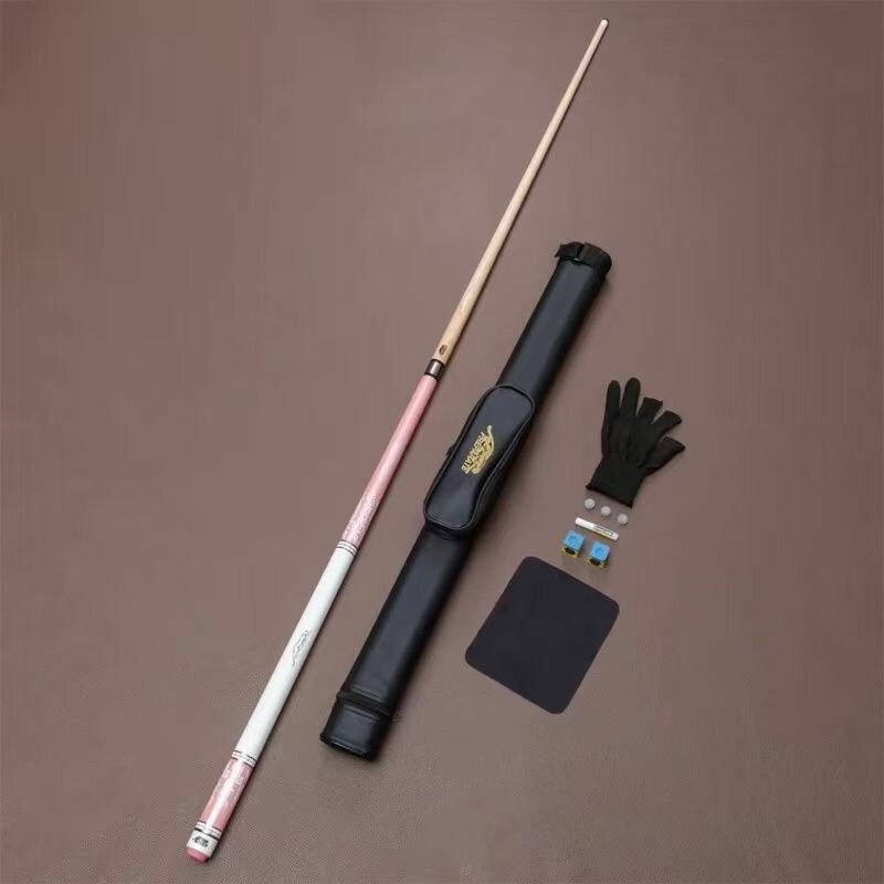 Высококачественный розовый кий Jaguar для снукера, специальный черный, восьмикратный, китайско-американский стиль, большой и маленький концы