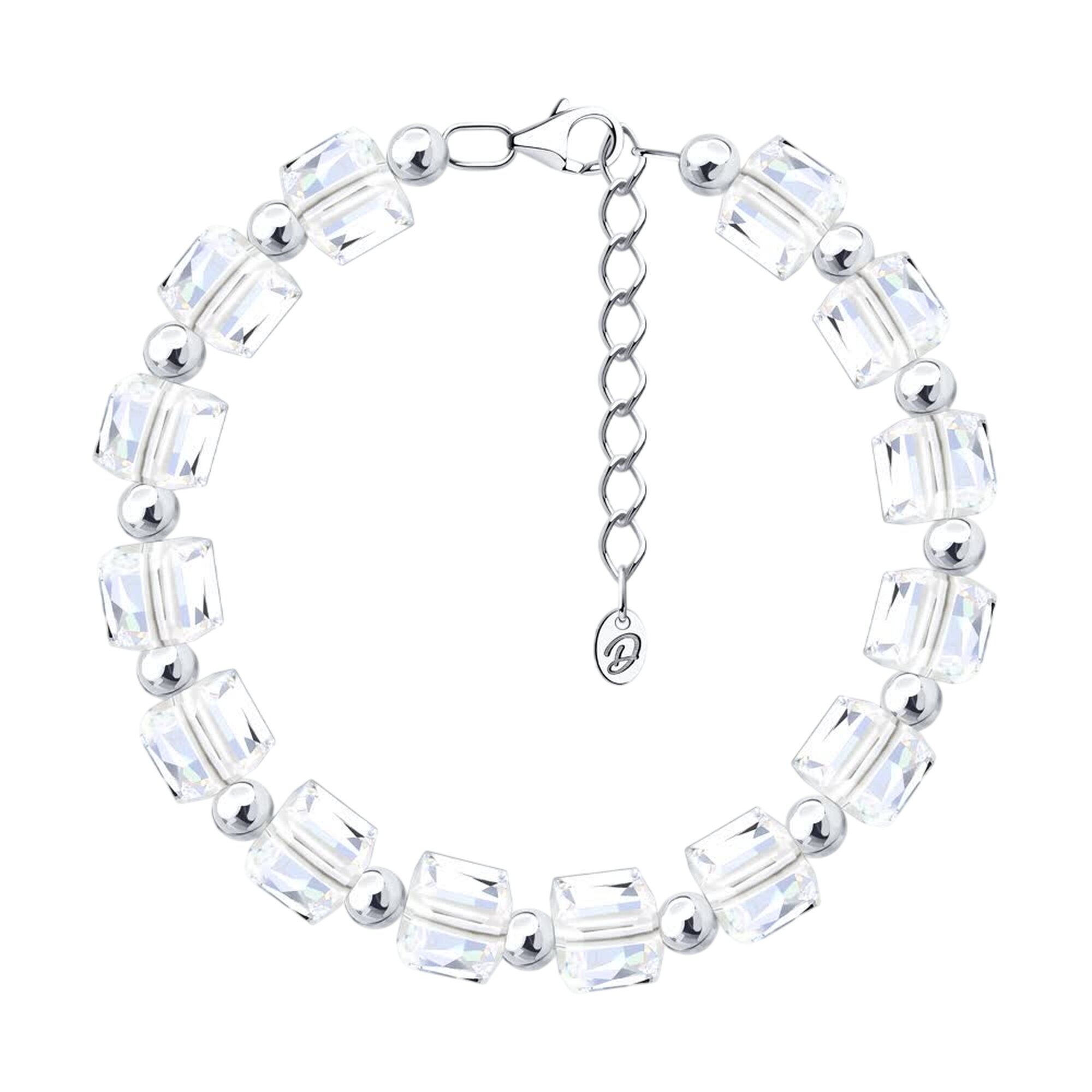 Браслет, серебро, 925 проба, родирование