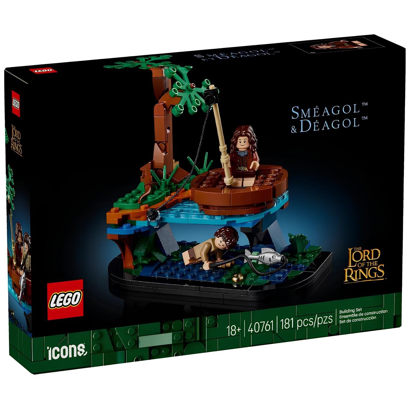 Конструктор LEGO Icons 40761 Властелин колец: Смеагол и Деагол