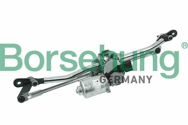 Трапеция стеклоочистителя Borsehung B18655 с мотором, Skoda Fabia I 99-08, II 07-14, Roomster 06-15