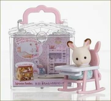 Игрушки sylvanian families Детское кресло с шоколадным кроликом