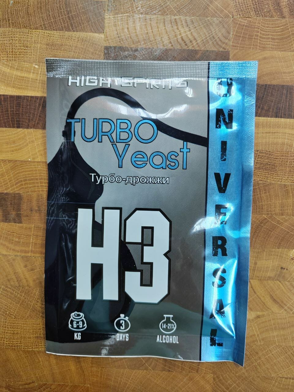 Турбо дрожжи "High Spirit H3 Universal", 100 грамм, 1 штука.