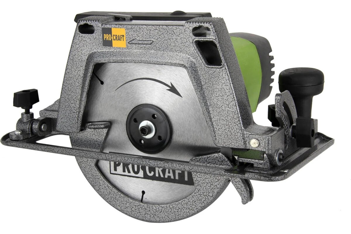 Пила циркулярная Procraft KR200/2500, 2500 Вт, 5500 об/мин, диск 200 мм