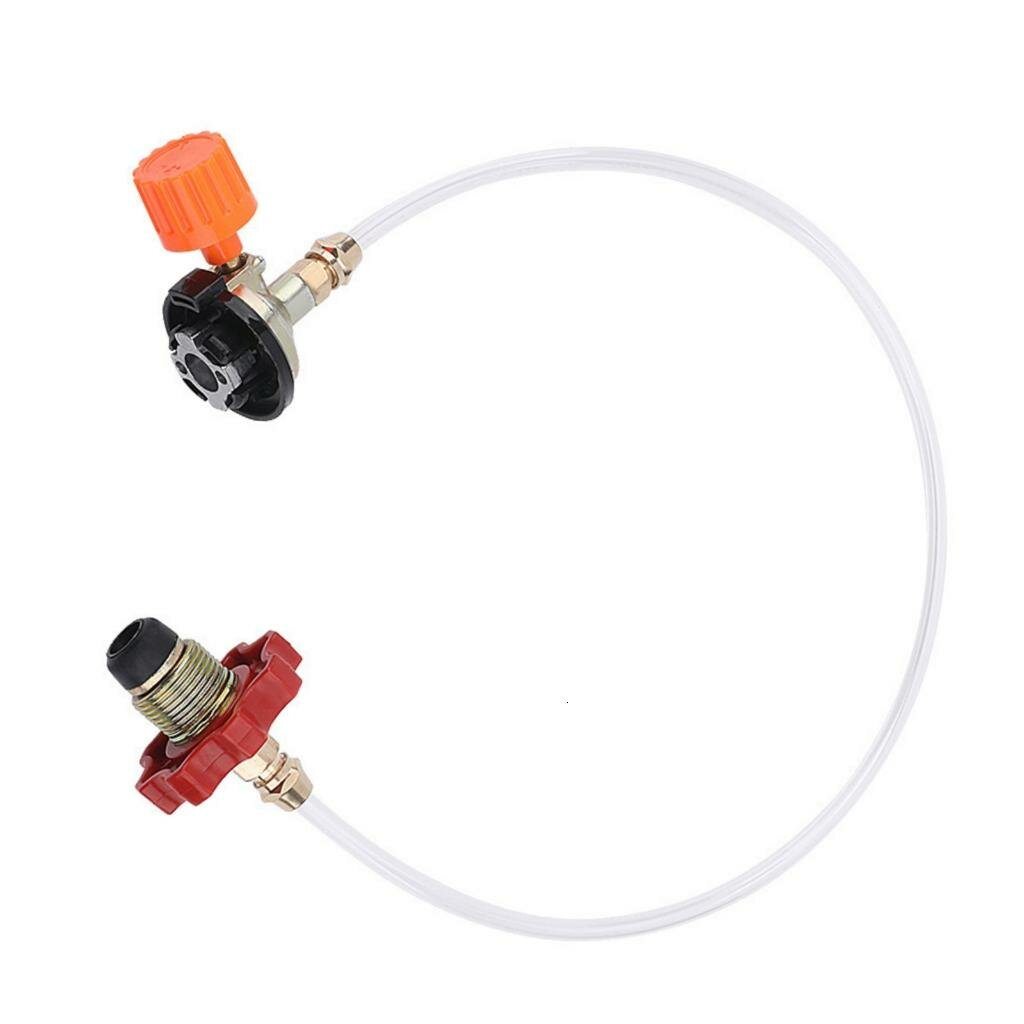 Универсальный переходник для баллонов к газовым горелкам, Надувание типа красной карточки