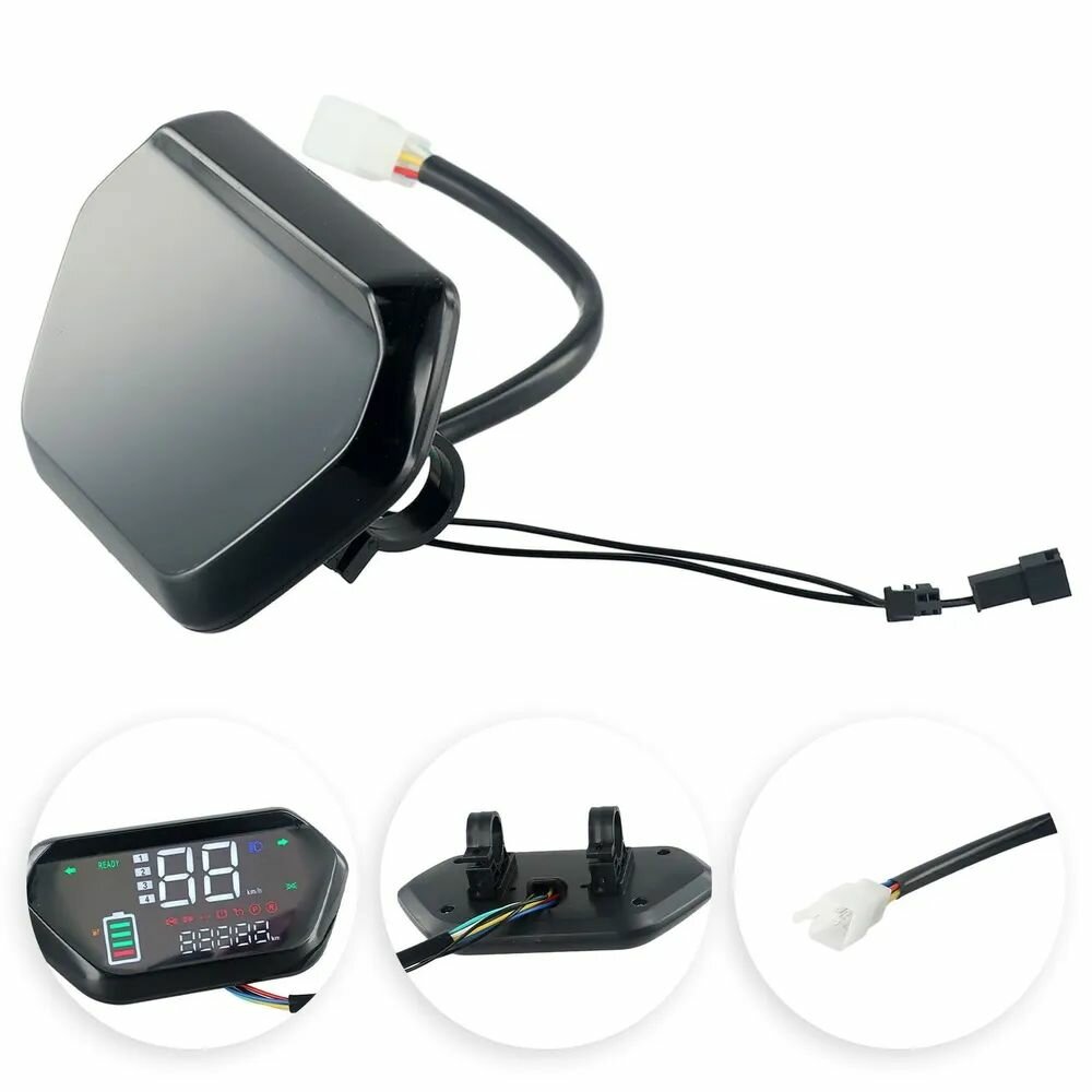 Панель Управления Счетчиком ЖК-дисплея 48V 60V 72V Для Двигателя Электрического Скутера EBike
