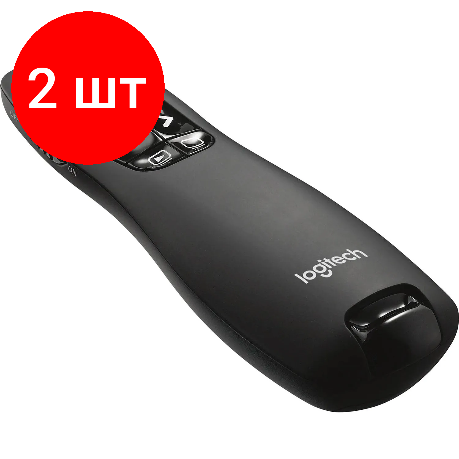 Комплект 2 штук, Презентер Logitech Wireless R400 (910-001356/910-004252), 2.4 GHz,(15м)