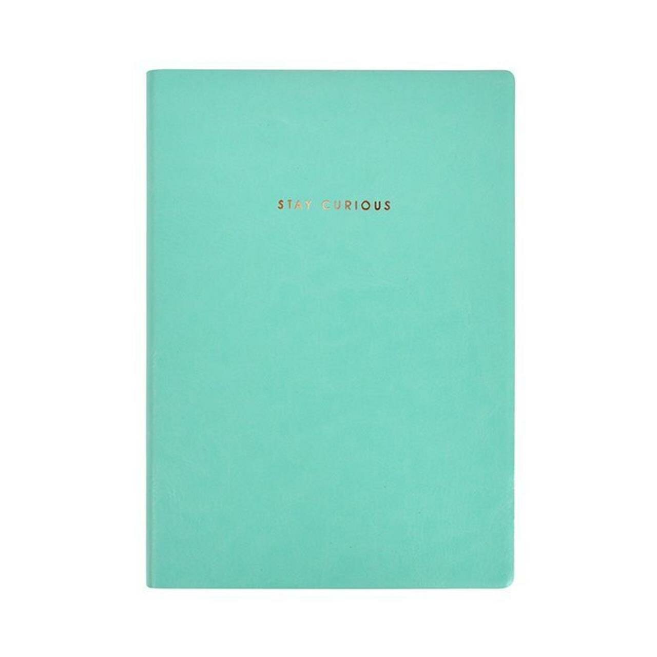 Блокнот В6 96 л. в точку LOREX STAY CURIOUS STYLISH COLLECTION бирюзовы, искусственная кожа, тиснени