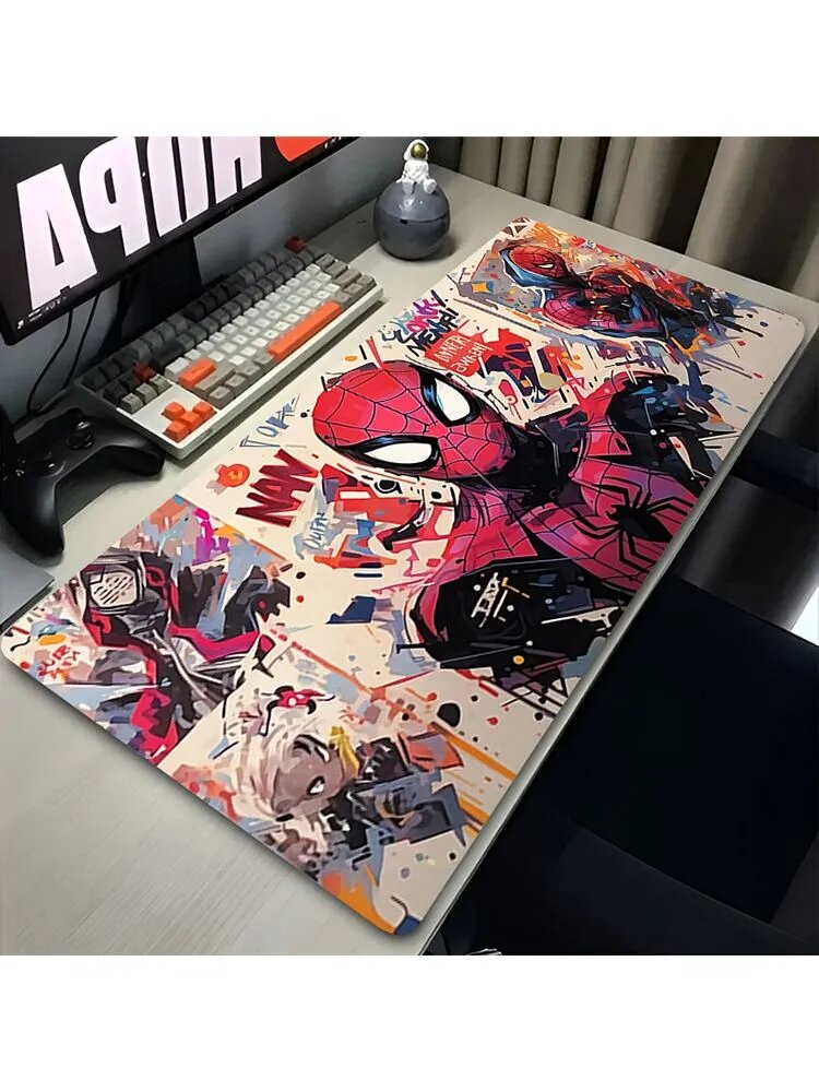 Spider-Man Коврик для мыши, XXL, шоколадный, светло-бежевый