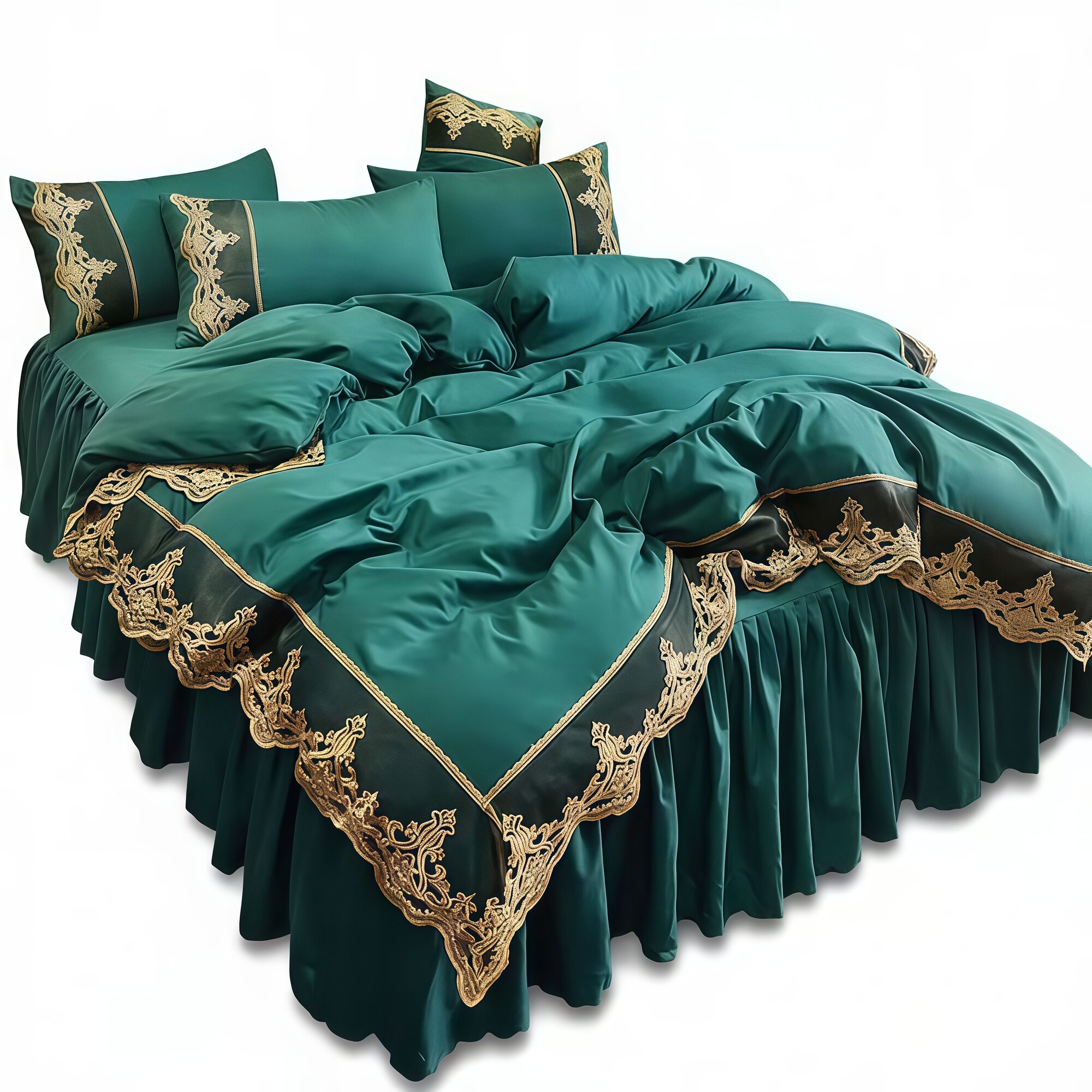 Покрывало с наволочками, Волокно с размерами: 180 см х 220 см