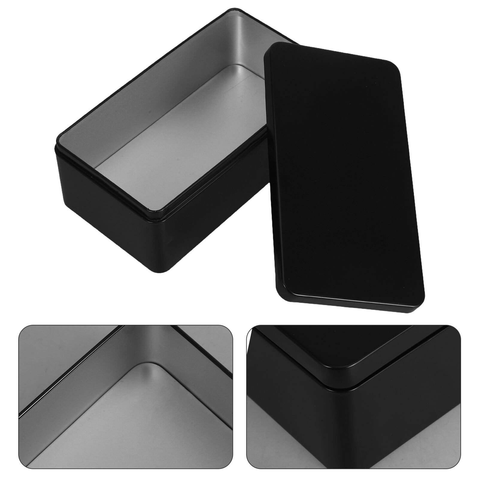 Металлическая тара для длительного хранения продуктов или ценностей, прочная конструкция, комплект 2 предмета