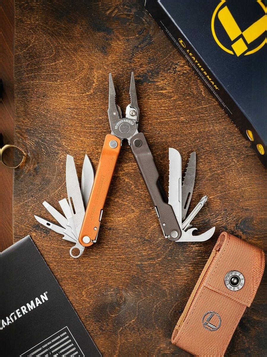 Мультитул Leatherman Rebar Burnt Sienna, нержавеющая сталь,17 функций