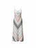 Платье Missoni Sleeveless patterned midi dress, размер 42, бежевый/белый