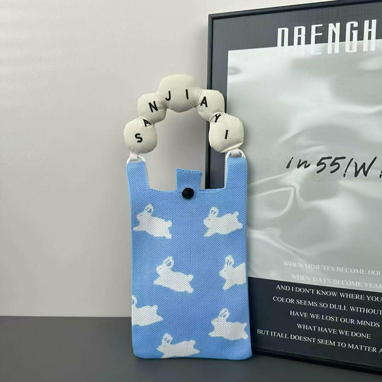 Новая сумка через плечо для женщин, вязаная монетница, модная и универсальная, стильная сумка через плечо для поездок и покупок