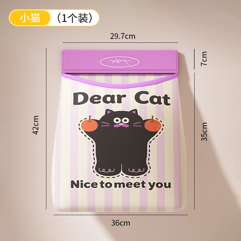 Кухонный мусорный мешок для хранения, тканевый настенный магический скотч, подвесной мешок большой емкости, настенный мультяшный сетчатый мешок