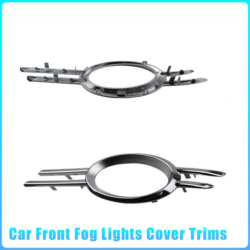 2 шт. передние противотуманные фары автомобиля, накладки, хромированные ABS 2118851274 Для Mercedes-Benz E Class W211 Avantgarde Facelift 2007-2009 гг.