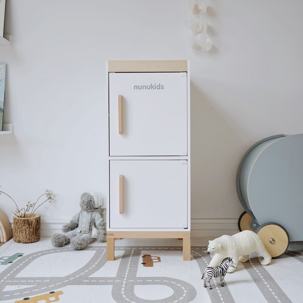 Игровой набор для детей Nunukids: симуляция кухни, холодильник, резка, веселые игрушки, ролевая игра