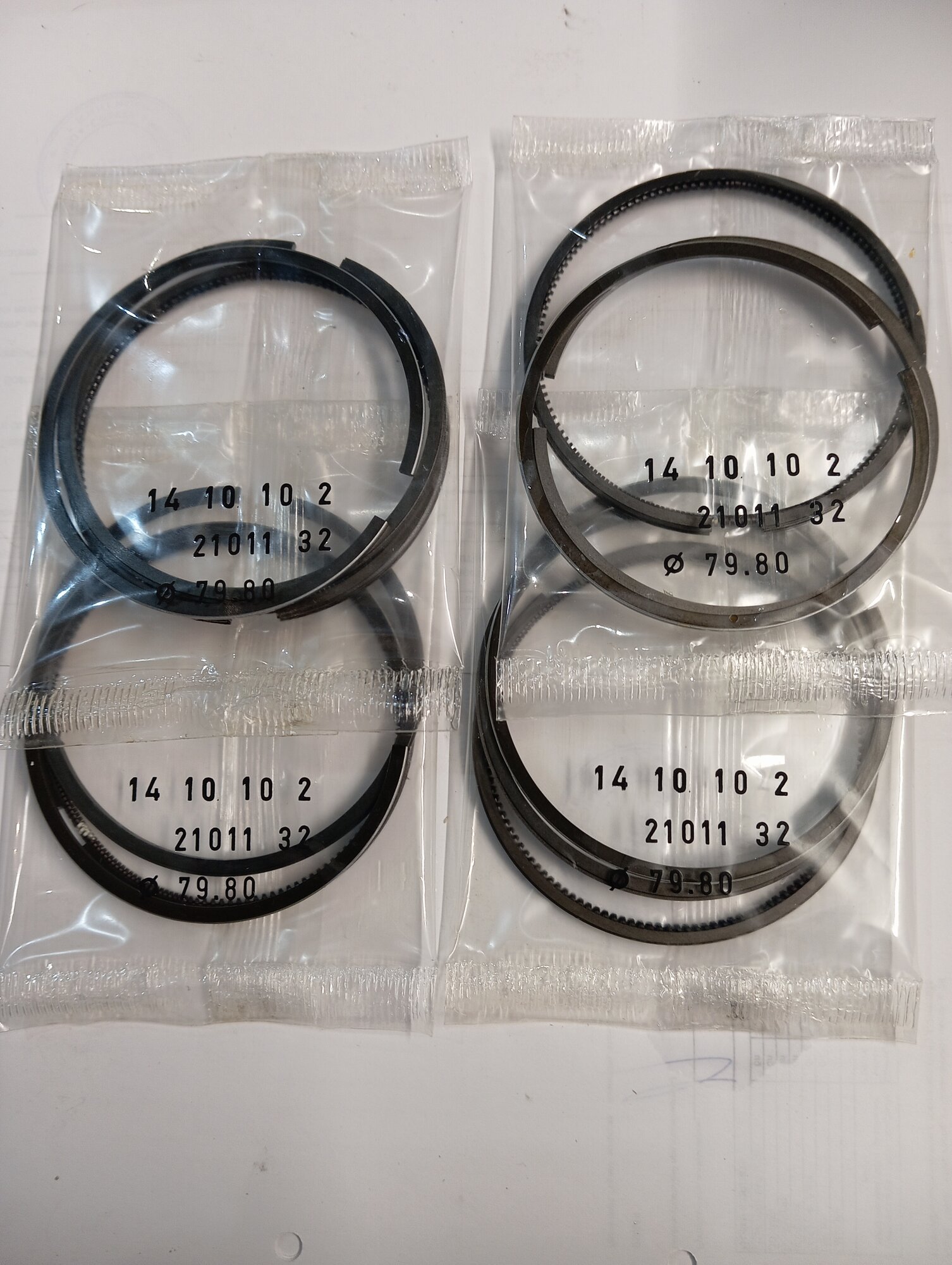 Кольца поршневые 79.8 лада. 2101-2107. Оаоавтоваз. Г. Тольятти.