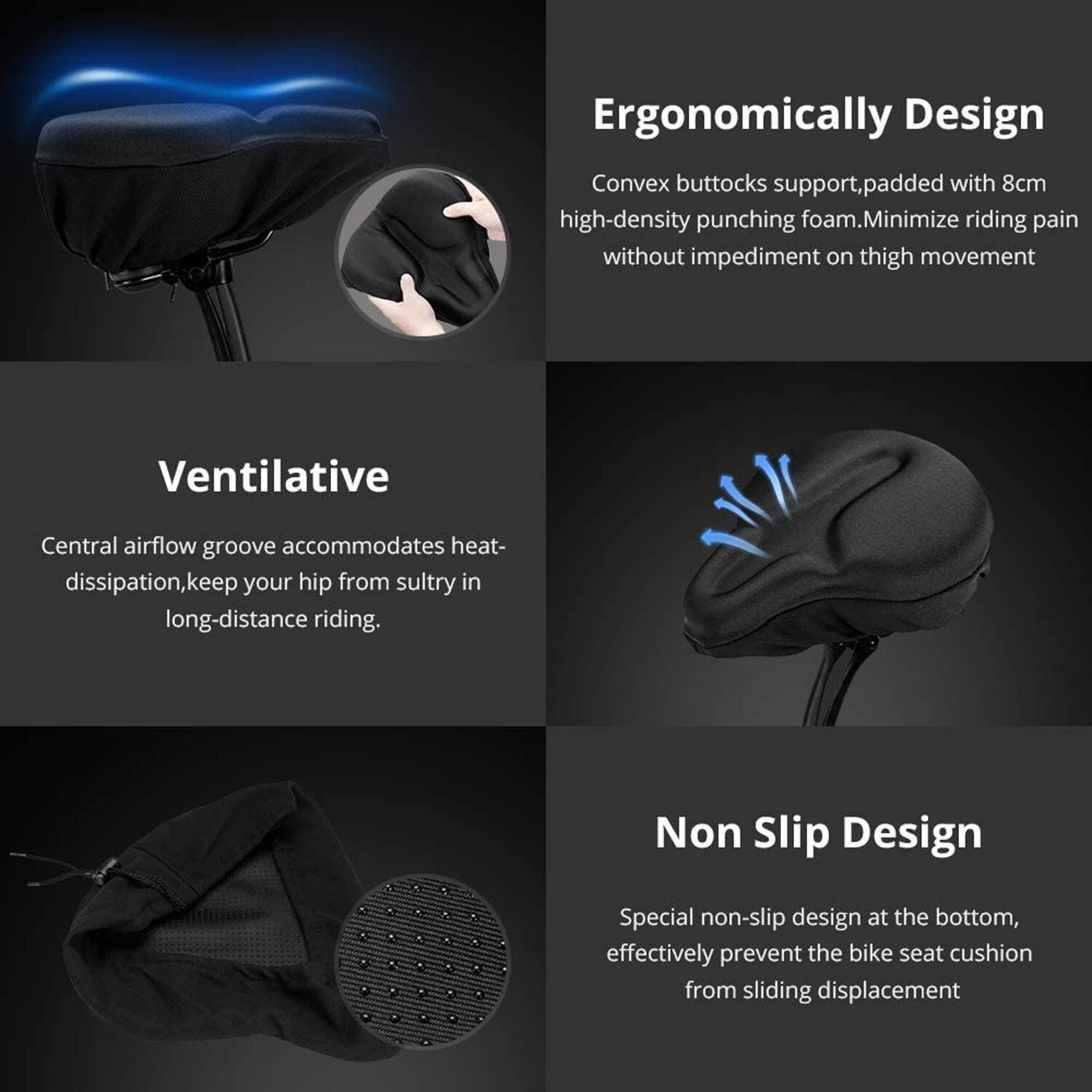 Подушка на сиденье велосипеда - Чехол для велосипеда и тренировок