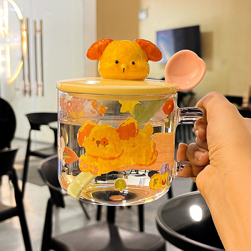 Изолированный кипятильник для воды, подарок на день рождения для девушки, высококачественная стеклянная кружка, офисная кружка с плоским дном и подогревом