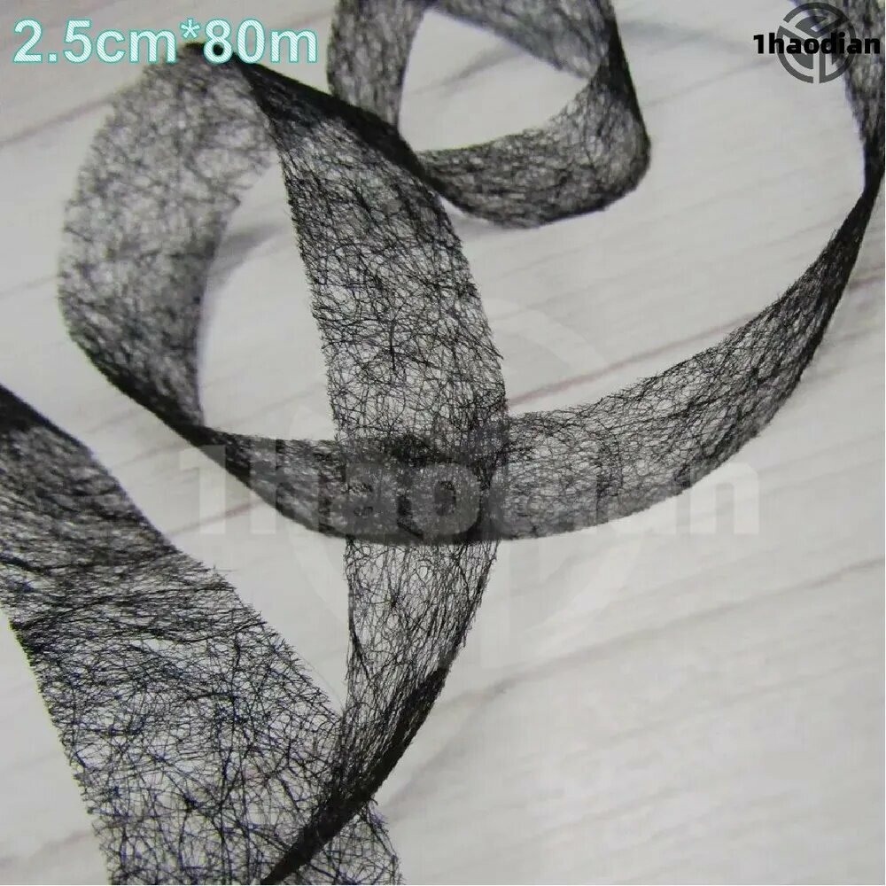 Бумага для реставрации книги черное 2 cm*80 метров, тонкая полупрозрачная, "чайная"