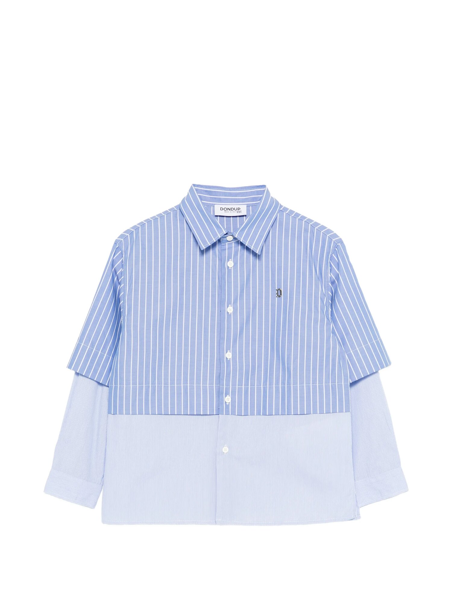 Рубашка Striped two-tone shirt