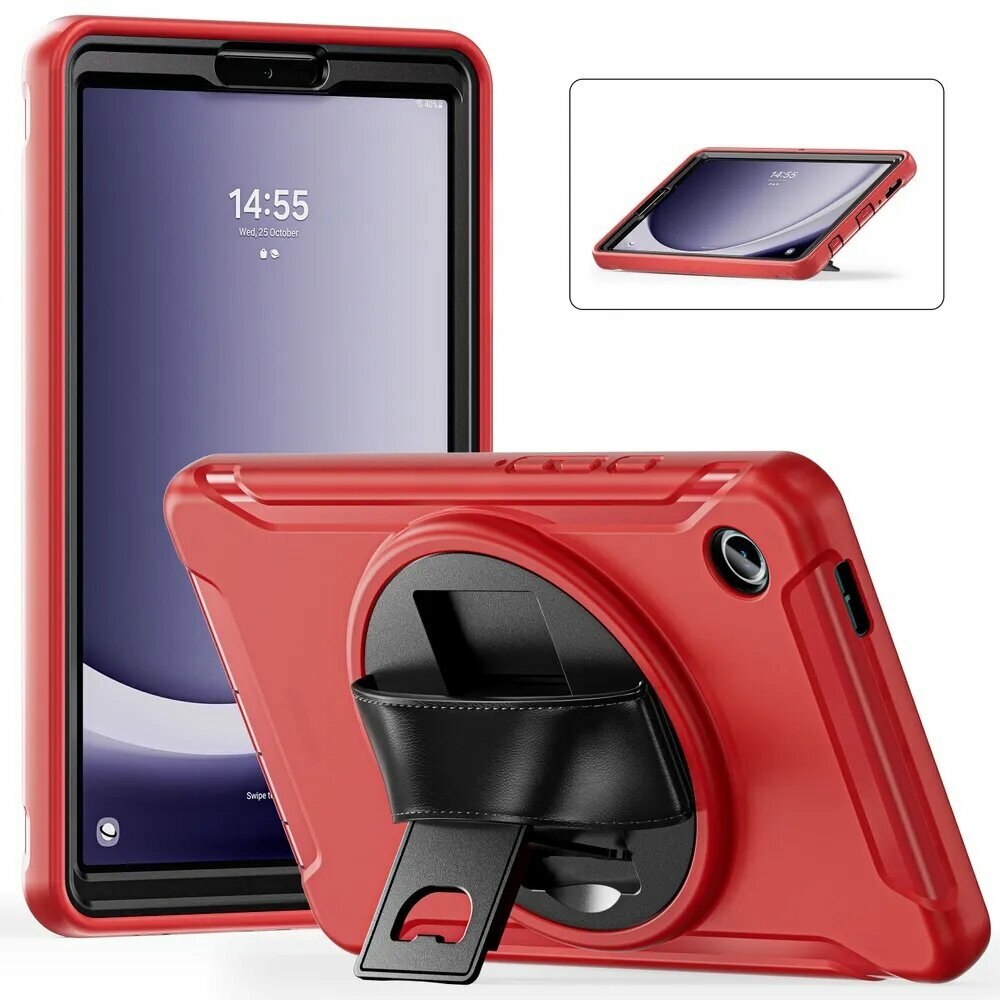 Чехол для планшета Samsung Galaxy Tab A9 (X110, X115) 8.7"/ Самсунг Галакси Таб А9, С подставкой и ручным ремешком, конфетные цвета
