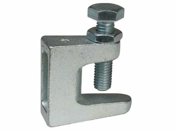 Струбцина монтажная EKF М8, зажимная, сталь оцинкованная