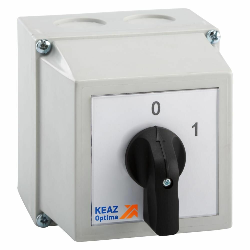 Переключатель кулачковый КЭАЗ OptiSwitch 4G, 25 А, на DIN-рейку, 4-позиционный, с ручкой