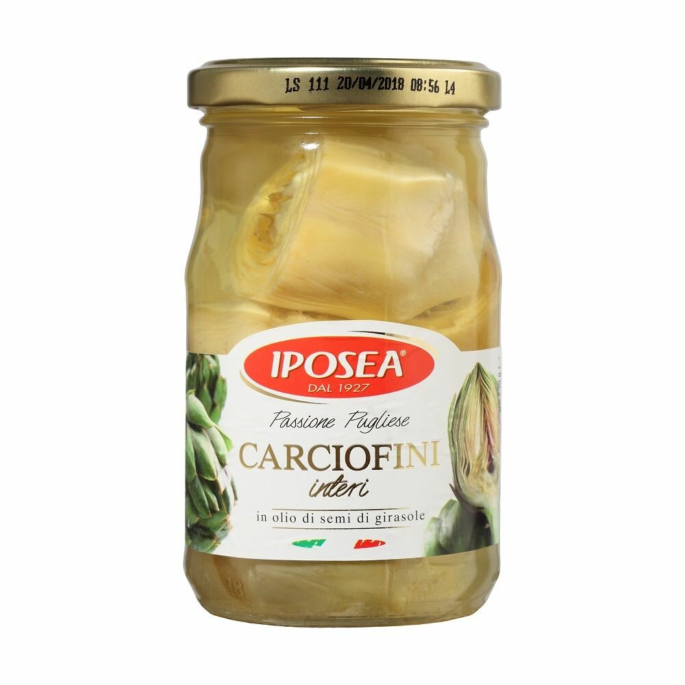 Артишоки IPOSEA целые в масле /стекло/ 314мл