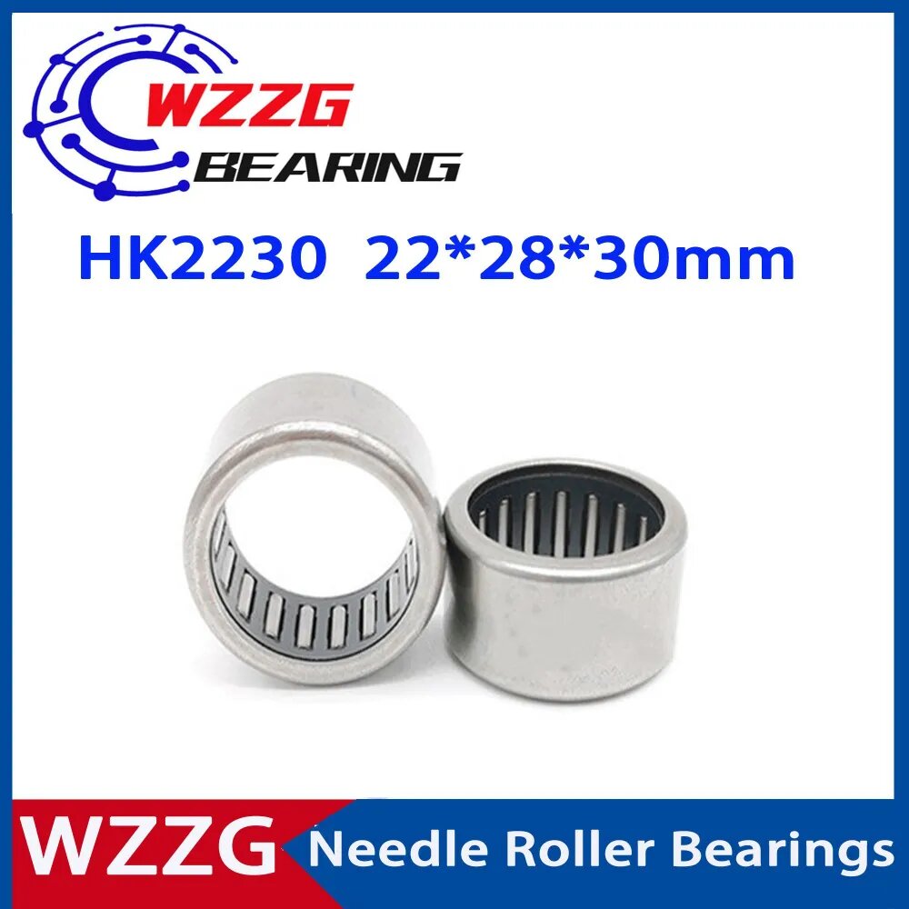 WZZG HK2230 (4шт) Игольчатый роликоподшипник Drwan c чашкой в клетке внутренний диаметр 22 наружный диаметр 28 высота 30 мм