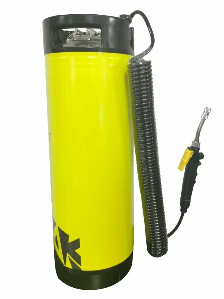 Кег корнелиус, 19л, с крышкой для компрессионного спреера с автомобильным ниппелем Шрадера