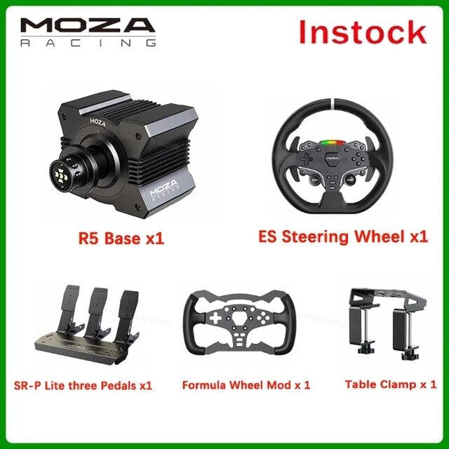 MOZA Racing R5 Руль для игр R5 Kit 4