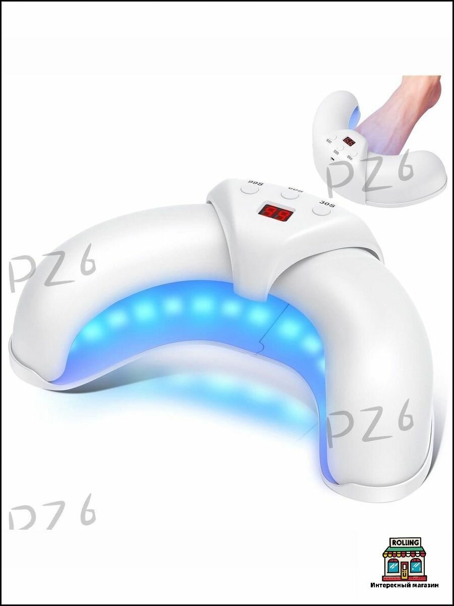 Лазерное инфракрасное устройство для лечения онихомикоза нескольких ногтей на ногах, эффективное и безопасное для домашнего использования.